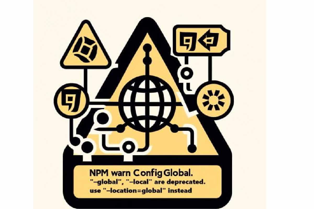 npm Warn Config global `-global,` `-local` are deprecated. use `-location=global` instead